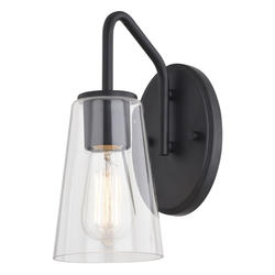 Patriot Lighting® Beverly Matte Black 1-Light Indoor Wall Light at Menards®