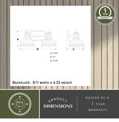 Patriot Lighting® Beloit Matte Black 2-Light Vanity Light at Menards®