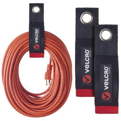 VELCRO® Brand EASY HANG™ Black 2" x 18" Extension Cord Strap - 2 Pack ...