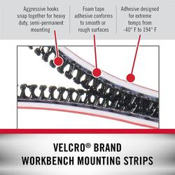 VELCRO® Brand Black 1/2" x 5' Workbench Mounting Tape at Menards®