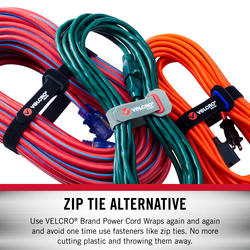 VELCRO® Brand Black & Gray 1" x 12" Power Cord Wrap - 2 Pack at Menards®