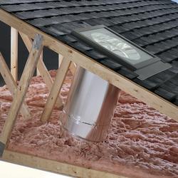 Velux® Sun Tunnel™ TLR 14" Rigid Tubular Glass Skylight with Low ...