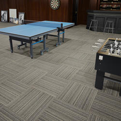 U-Tile™ Modular Axcess Concrete Brown 19 x 19 Commercial Carpet Tile ...