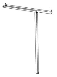 VersaTube® 3' x 6'-8" Service Door Frame 2" x 3" 5' OC at Menards®