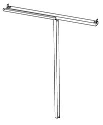 VersaTube® 3' x 6'-8" Service Door Frame 2" x 4" 6' OC at Menards®