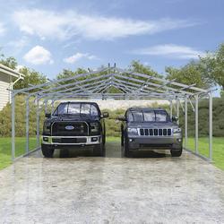 VersaTube® Pinnacle 20' W x 21' L x 7' H Heavy-Duty Series Carport ...