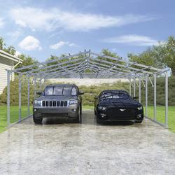 VersaTube® Pinnacle 20' W x 24' L x 7' H Heavy-Duty Series Carport ...