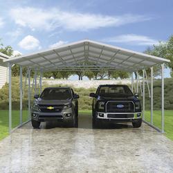 VersaTube® Pinnacle 20' W x 21' L x 9' H Heavy-Duty Series Carport ...
