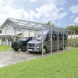 VersaTube® Pinnacle 20' W x 30' L x 9' H Heavy-Duty Series Carport ...