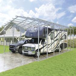 VersaTube® Pinnacle 20' W x 33' L x 12' H Heavy-Duty Series Carport ...