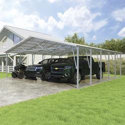VersaTube® Pinnacle 24' W x 24' L x 7' H Heavy-Duty Series Carport ...
