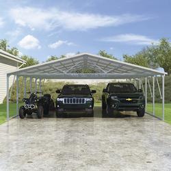VersaTube® Pinnacle 24' W x 24' L x 7' H Heavy-Duty Series Carport ...