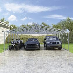 VersaTube® Pinnacle 24' W x 30' L x 7' H Heavy-Duty Series Carport ...
