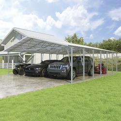 VersaTube® Pinnacle 24' W x 30' L x 7' H Heavy-Duty Series Carport ...