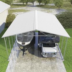 VersaTube® Pinnacle 24' W x 30' L x 12' H Heavy-Duty Series Carport ...