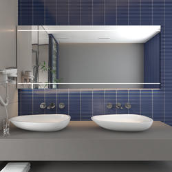 Vidro Real® Linear Navy Blue 12 x 12 Glossy Glass Mosaic Tile at Menards®