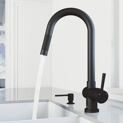 VIGO Gramercy One-Handle Pull-Down Matte Black Kitchen Faucet at Menards®