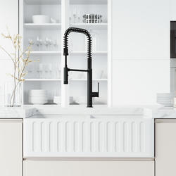 VIGO Sterling One-Handle Pull Down Matte Black Kitchen Faucet at Menards®