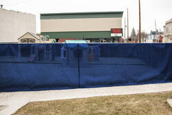EZ Privacy Screen™ 44"x50' Blue Fence at Menards®