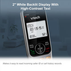 Vtech 2 Handset Cordless Answering System with Call Block at Menards®