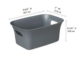 Small Gray Decorative Storage Basket - 3 Pack at Menards®