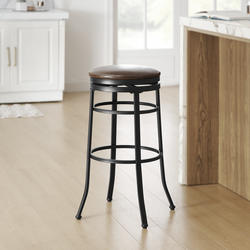 Phoenix Home® Dual-Height Swivel Metal Bar Stool at Menards®