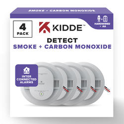Kidde™ Direct Wire AA Battery Backup Photoelectric & Electrochemical ...