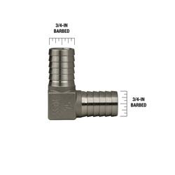 Water Source 3/4" Barb Stainless Steel Yard Hydrant Elbow at Menards®