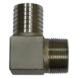 Water Source 1" Barb x 3/4" MNPT Stainless Steel Yard Hydrant Adapter ...