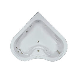 WaterTECH Elite 64"W x 64"D x 20.5"H White 12-Jet Whirlpool Bathtub at ...