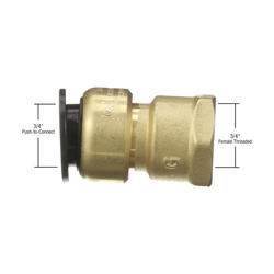 Watts® AquaLock™ 3/4" Push to Connect x FIP Lead-Free Brass Adapter at ...