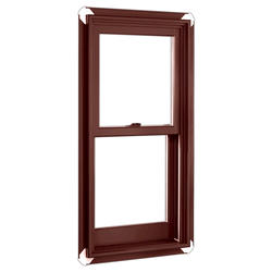 Crestline® Elite 30" x 42" Double-Hung Window Red Aluminum Clad ...