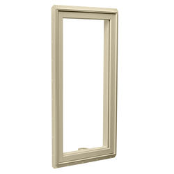 Crestline® Elite 24" x 36" Almond Aluminum Clad Prefinished Golden Oak ...