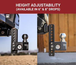 Weigh Safe Adjustable Steel Trailer Hitch (8" Drop) at Menards®