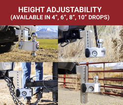 Weigh Safe Adjustable Aluminum Trailer Hitch (6" Drop) at Menards®