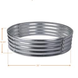 Backyard Creations® 36" Galvanized Steel Fire Ring at Menards®