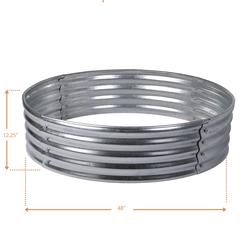 Backyard Creations® 48" Galvanized Steel Fire Ring at Menards®
