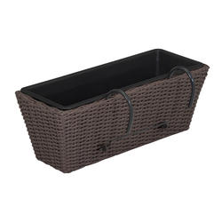 20.5"W Resin-Wicker Deck Rail Planter at Menards®