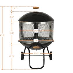 Backyard Creations® 28" Portable Steel Fire Pit at Menards®