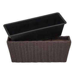 20.5"W Resin-Wicker Deck Rail Planter at Menards®