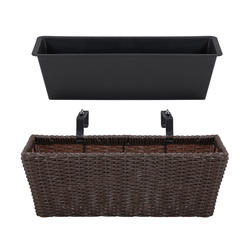 20.5"W Resin-Wicker Deck Rail Planter at Menards®