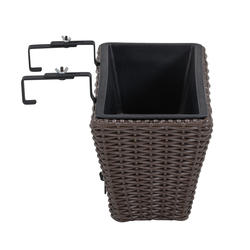 20.5"W Resin-Wicker Deck Rail Planter at Menards®