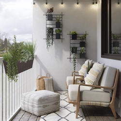 20.5"W Resin-Wicker Deck Rail Planter at Menards®