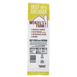 Wenzel's Farm Beef Sticks with Cheddar - 8 oz at Menards®