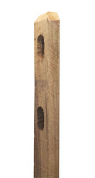 West Virginia Split Rail 2-Hole CedarTone Treated Line Post at Menards®