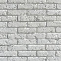 Stone Master® White Retro Brick Manufactured Stone Veneer Siding (4.09 ...