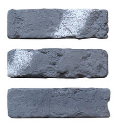 Stone Master® Graphite Retro Brick Manufactured Stone Veneer Siding (4. ...