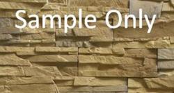 Stone Master® Carmel Manufactured Stone Veneer Siding Sample - About 1/ ...