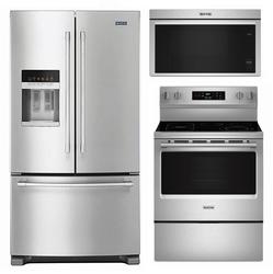 Maytag® 3-Piece Fingerprint Resistant Stainless Steel Kitchen Suite ...