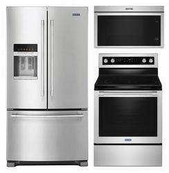 Maytag® 3-Piece Fingerprint Resistant Stainless Steel Kitchen Suite ...